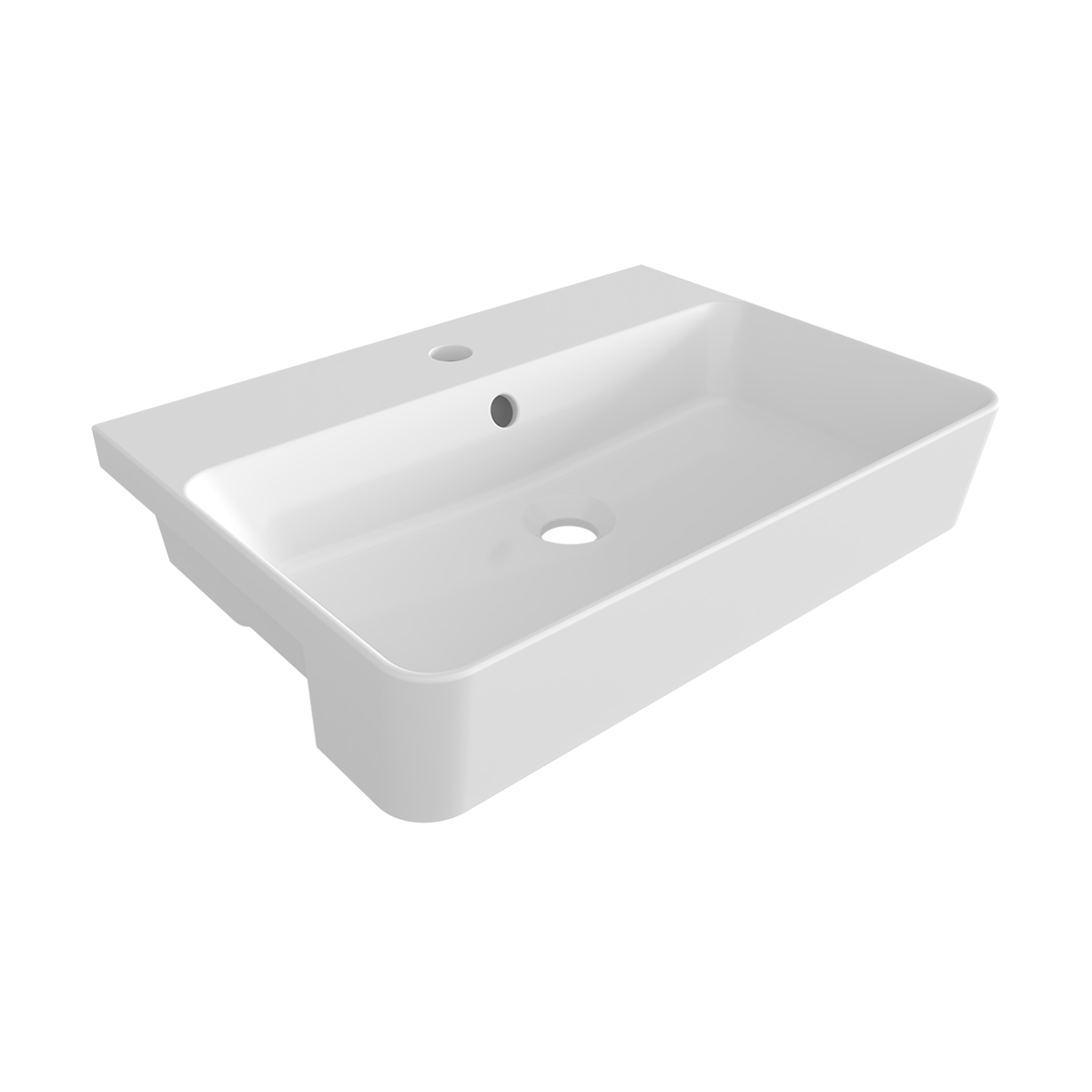 Milano Semi-Recessed Basin - 56x41cm 1526-001-0126 - BOCCHI